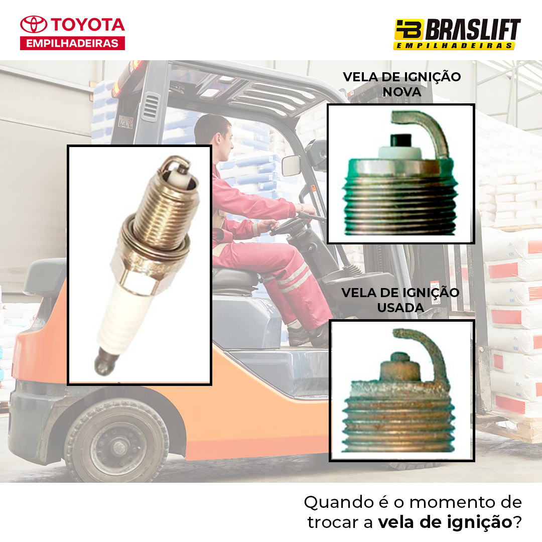 Qual é o momento de trocar a vela de ignição? - Braslift | Empilhadeiras